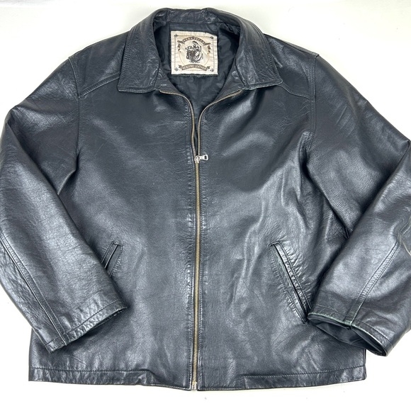 Vera Pelle | Jackets & Coats | Vera Pelle Black Leather Moto Jacket ...